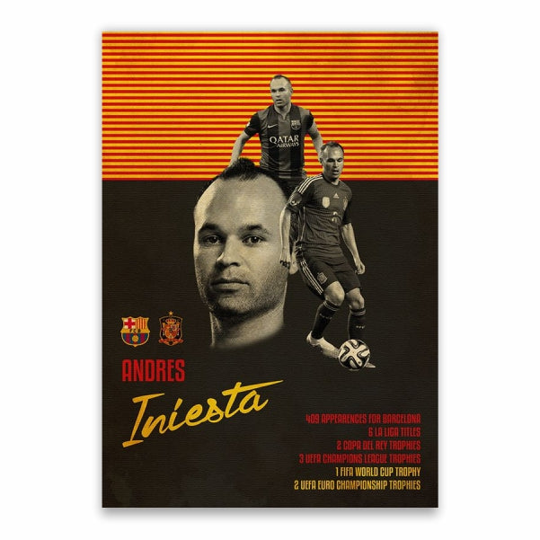 Andres Iniesta Honours Poster - CreateSA