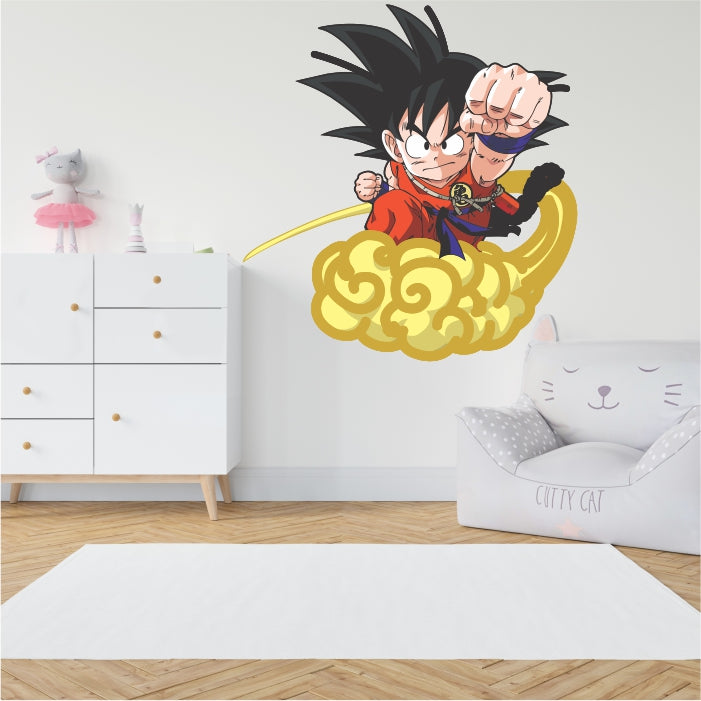 Dragon Ball Z Son Goku With Flying Nimbus Decal – CreateSA