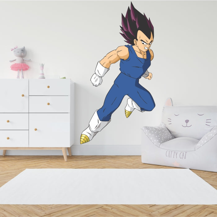 Dragon Ball Z Vegeta Flying Decal - CreateSA