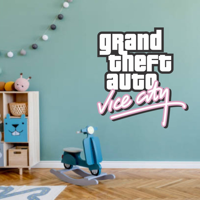 Grand Theft Auto Vice City Logo Decal – CreateSA