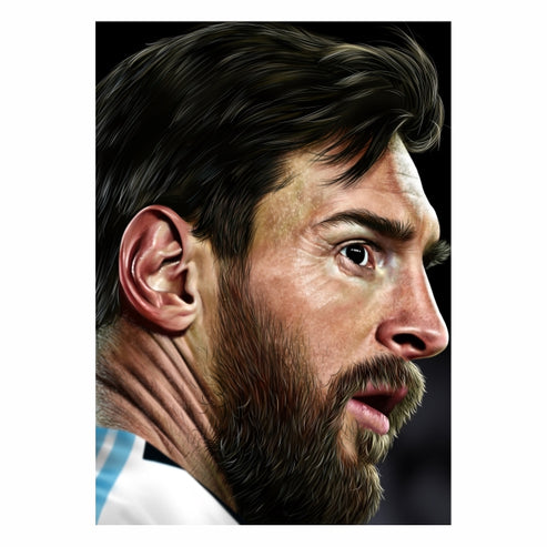 Portrait Messi Painting Poster – CreateSA